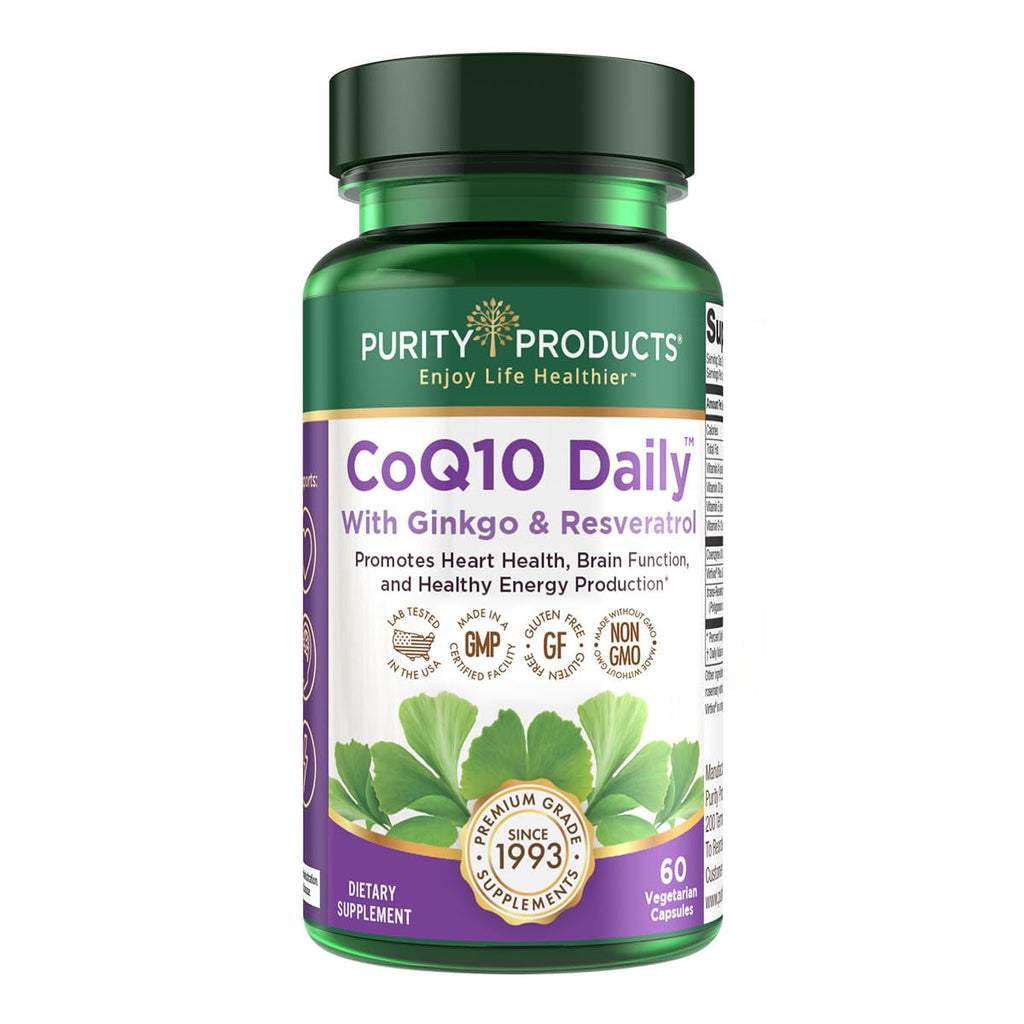 Purity CoQ10 multivitamins for energy