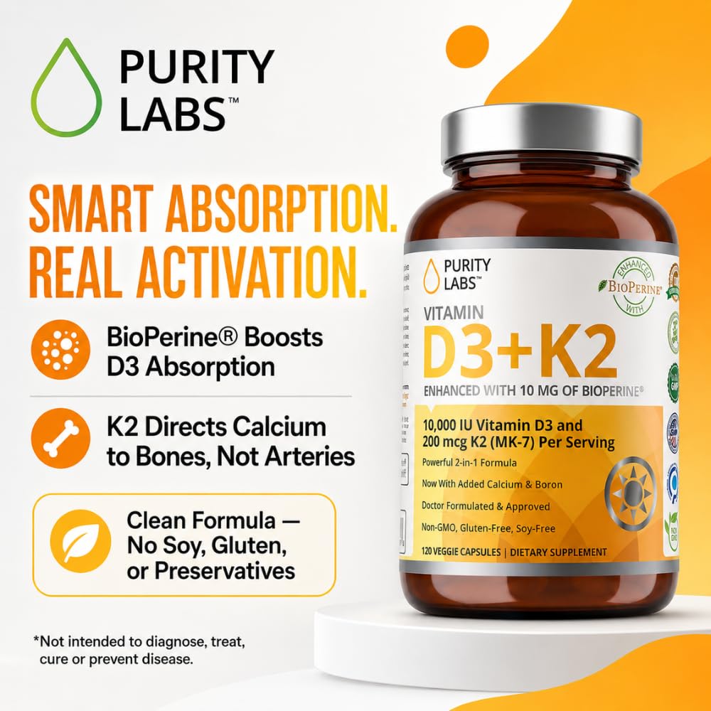 Purity Labs Vitamin D3 K2 benefits