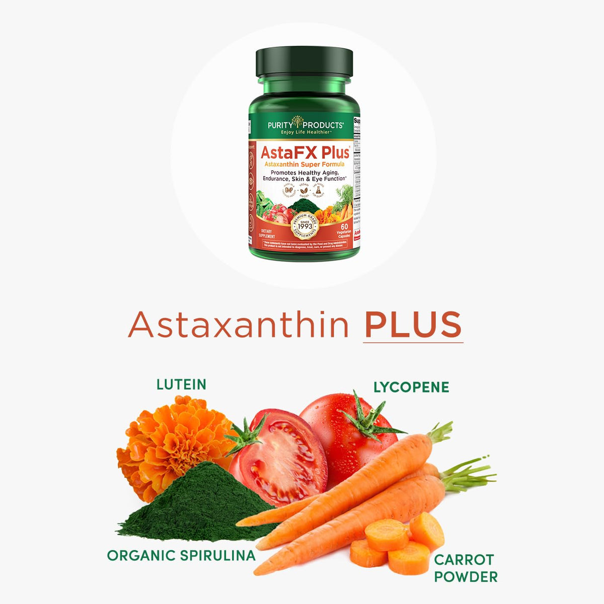Purity Products AstaFX Plus ingredients