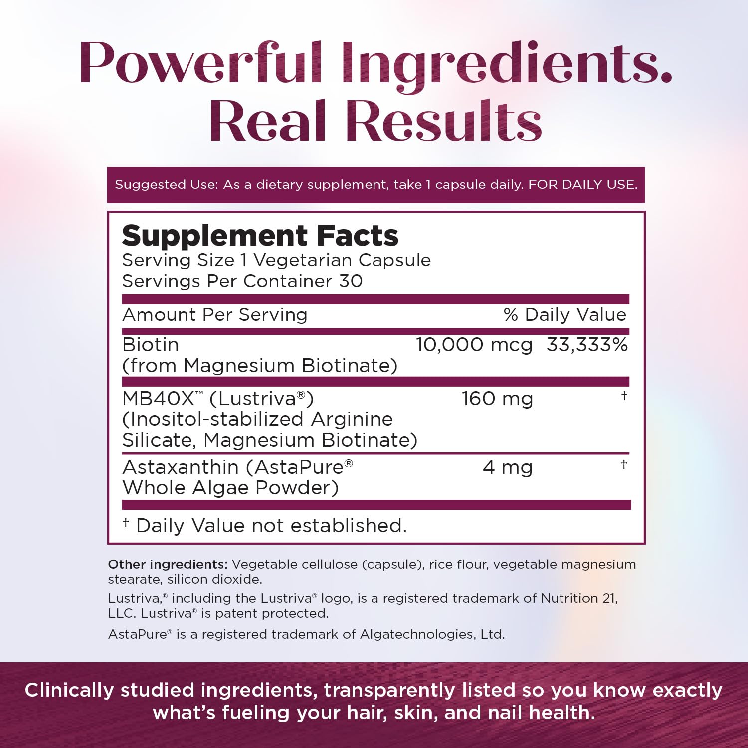 Purity Products biotin formula