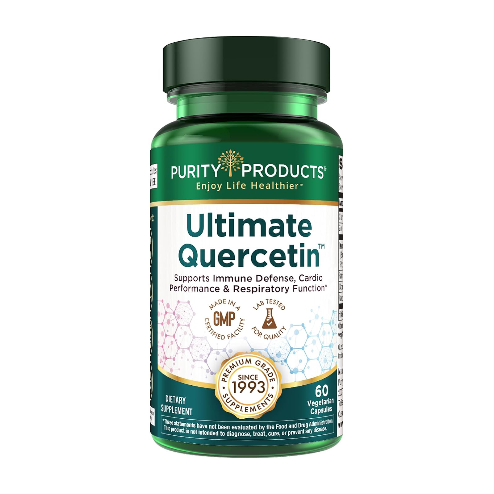 Purity Products quercetin capsules for immunity