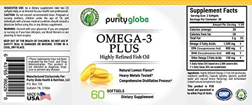 Purityglobe Omega-3 Plus for daily wellness