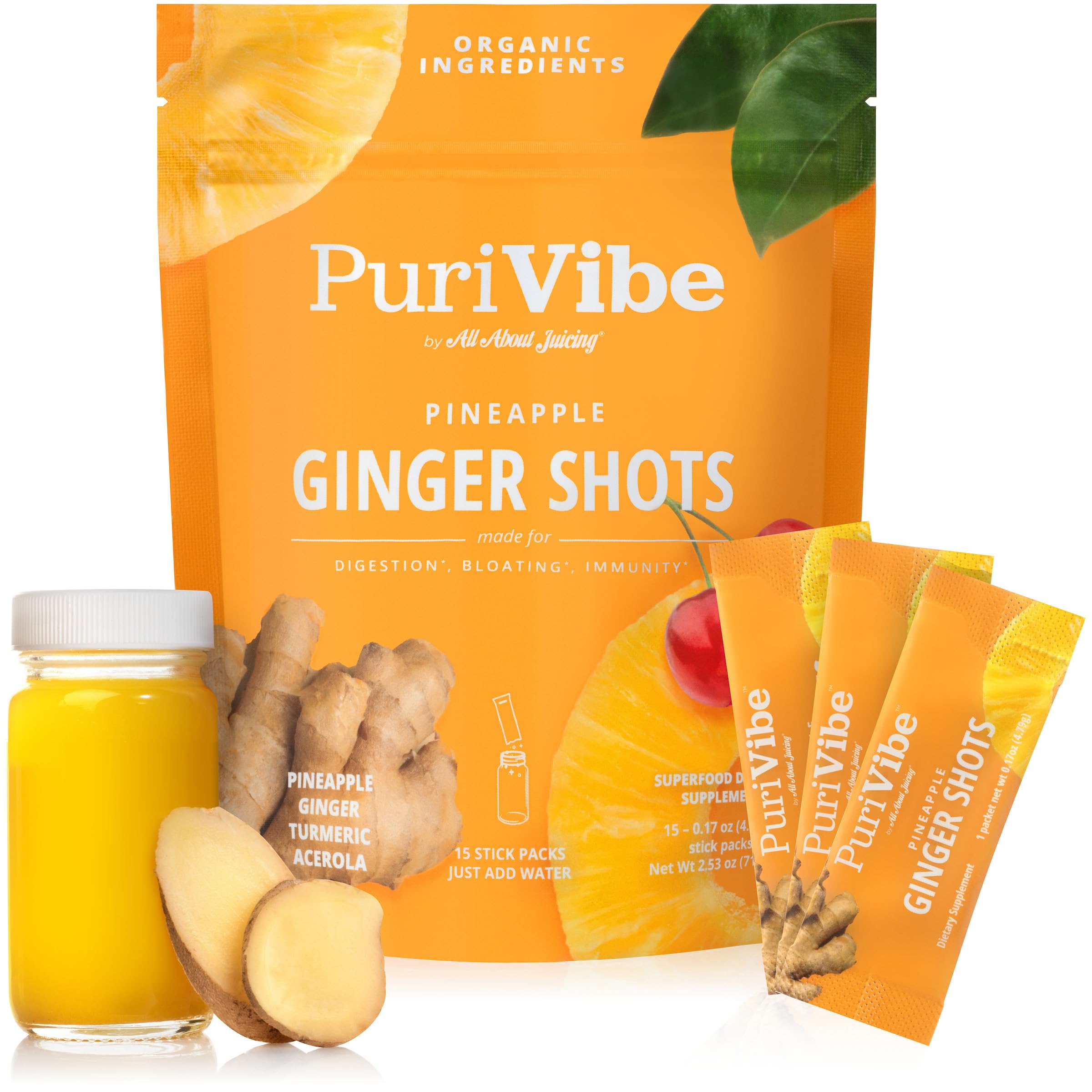 PuriVibe ginger shots for immunity