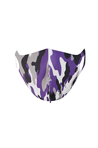 purple and white valerian masks