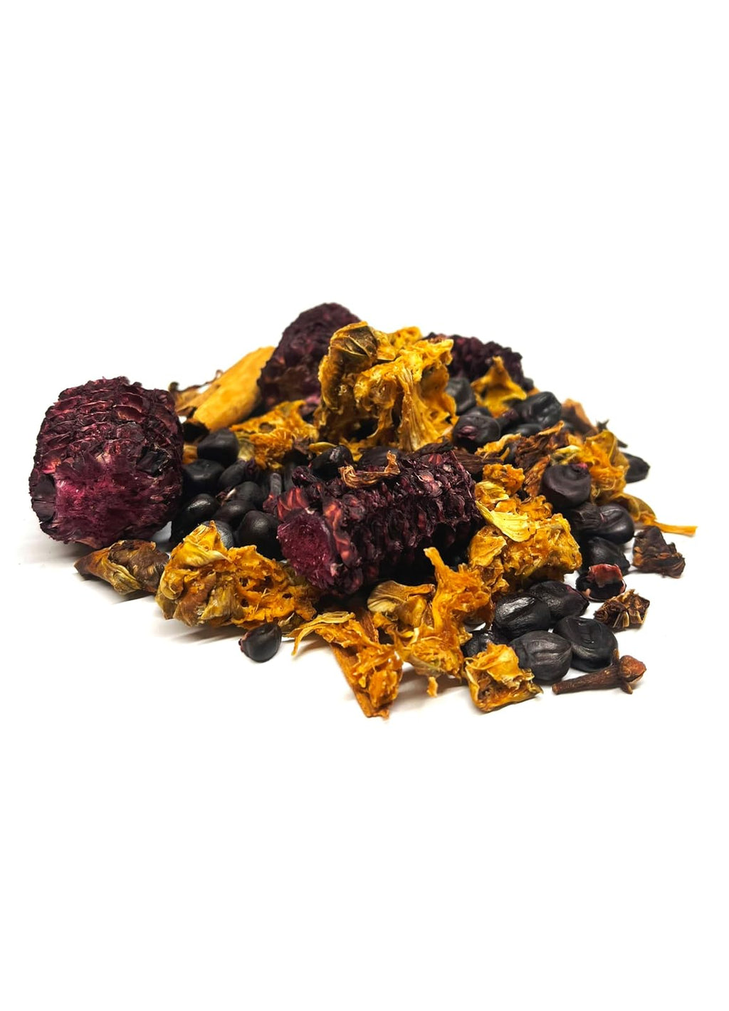 purple blend herbal tea for relaxation