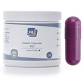 purple gelatin capsules for supplements