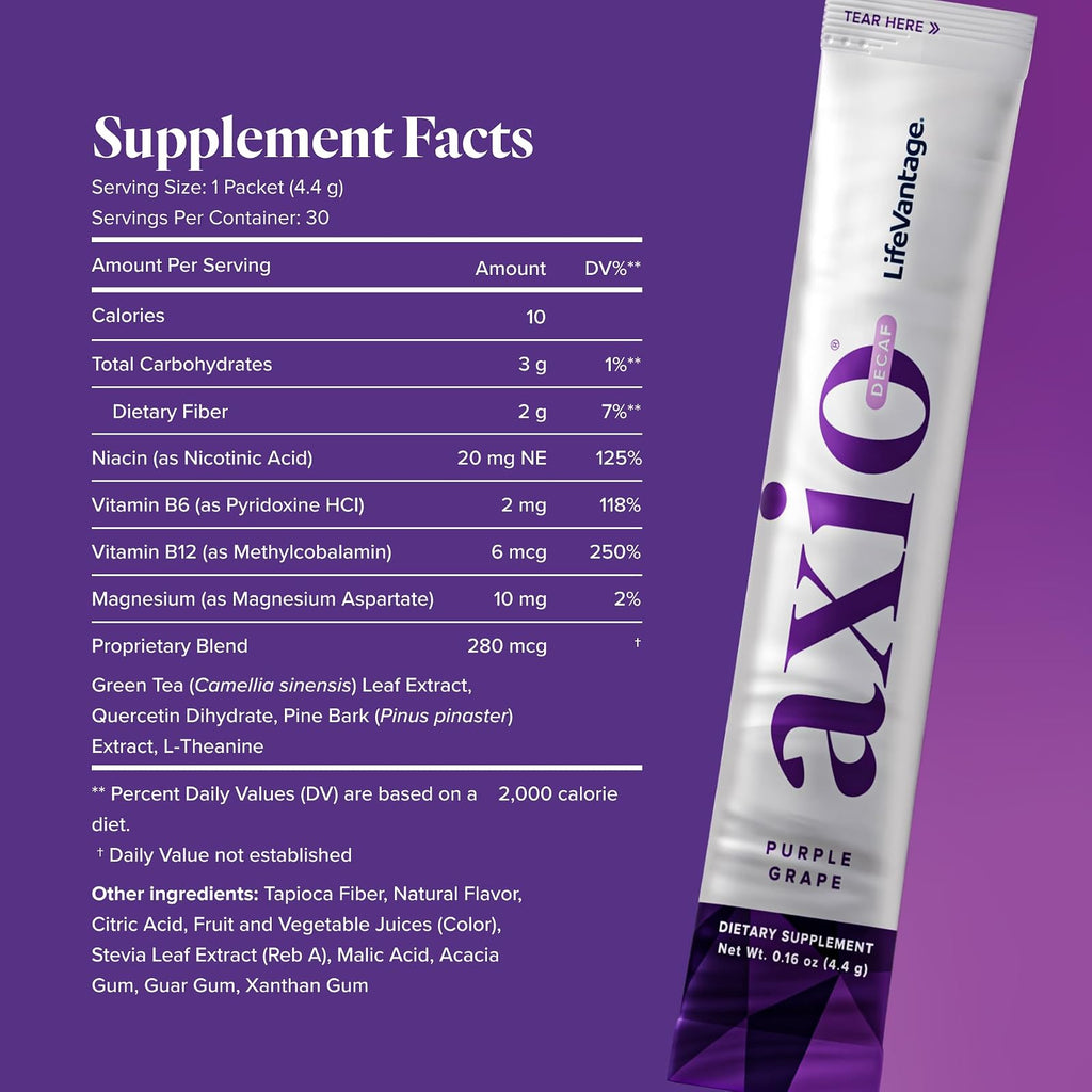 Purple grape nootropic energy packets