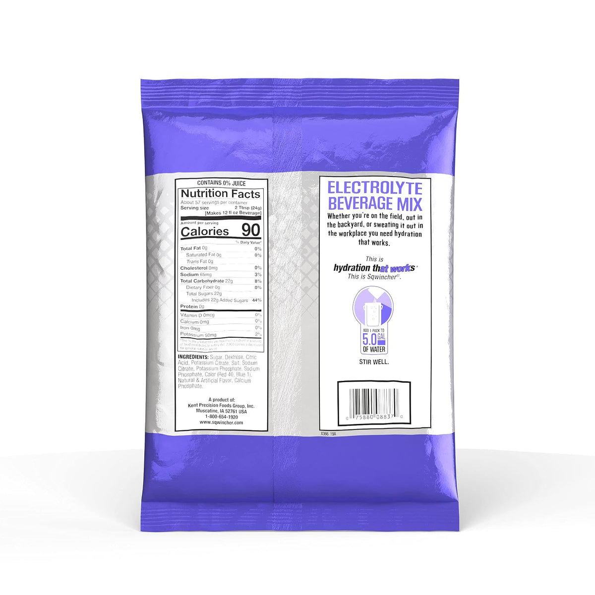 Purple sports drink concentrate for athletes