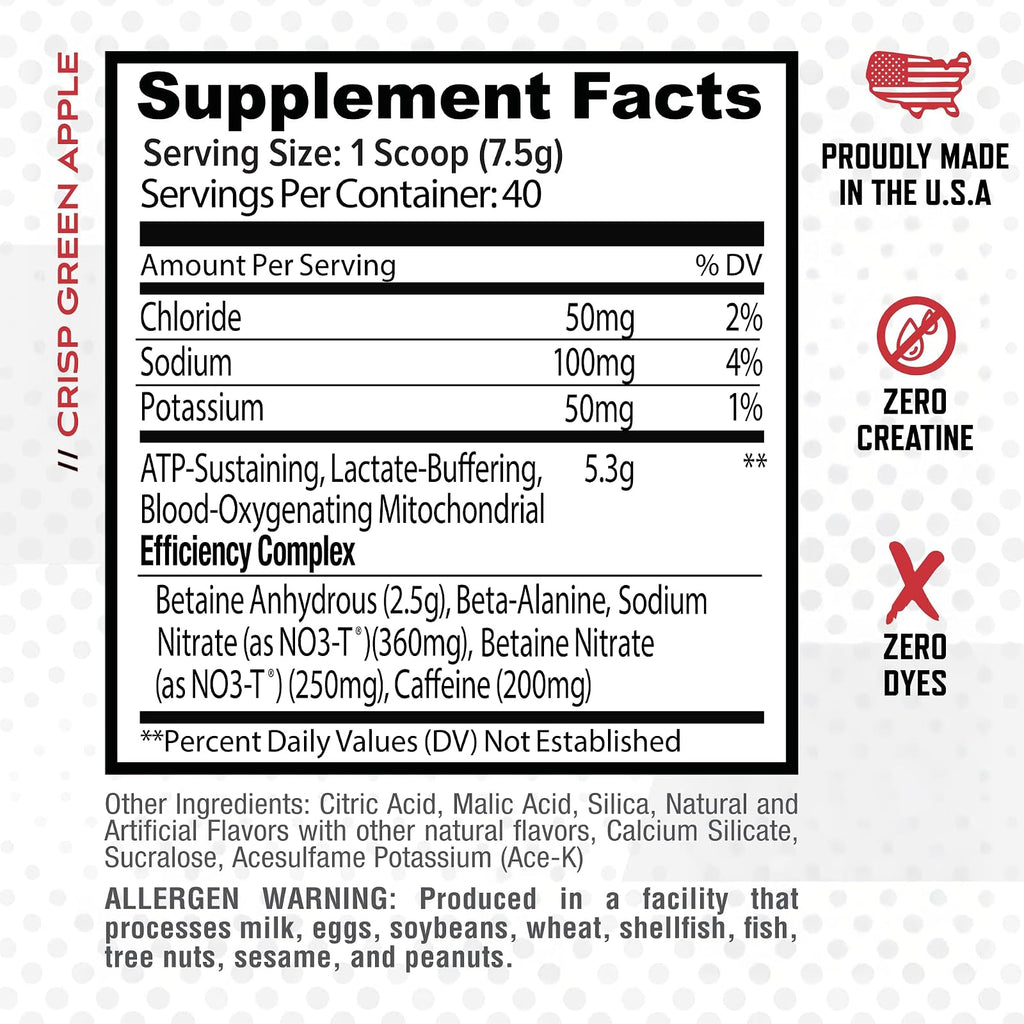Purus Labs pre-workout powder for endurance