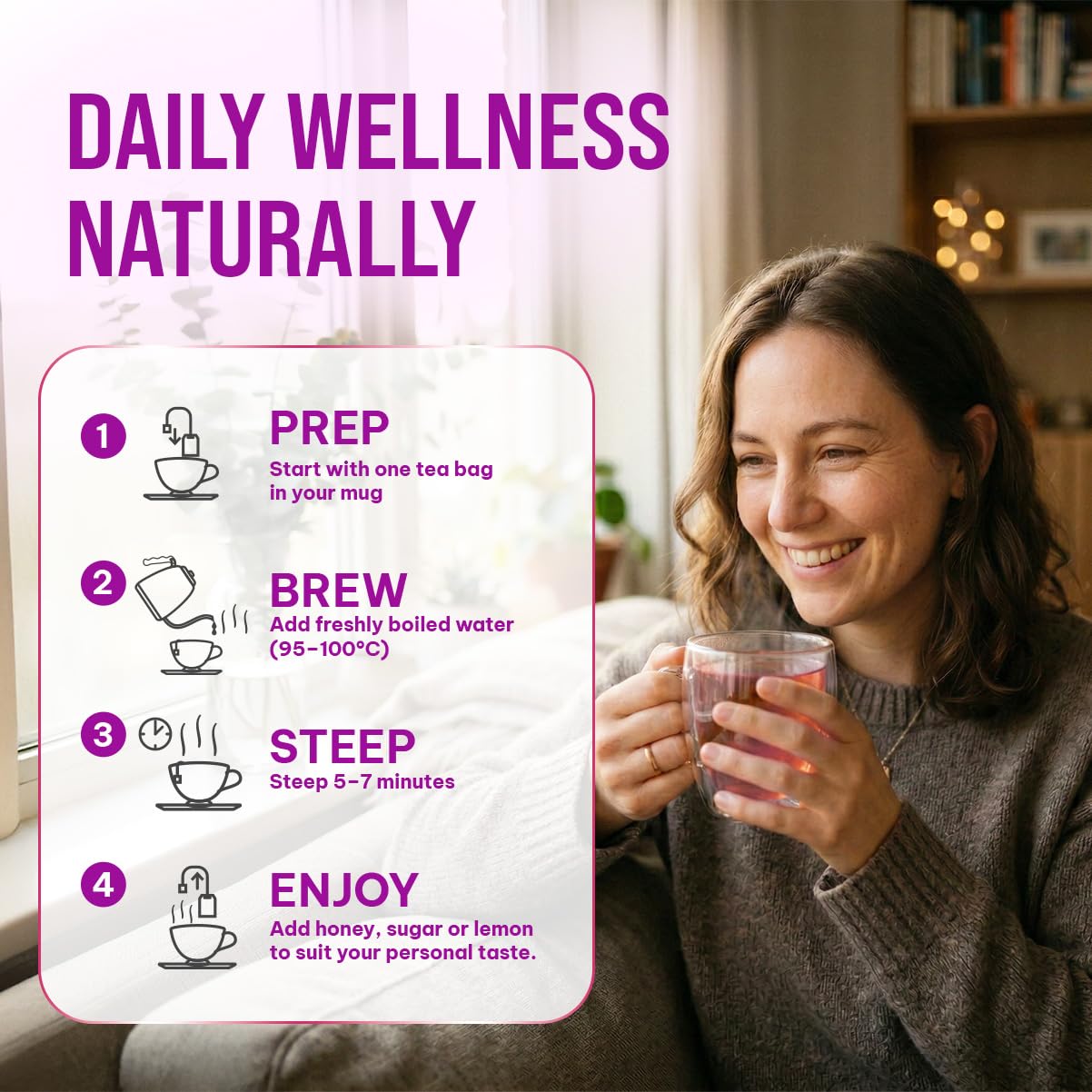PUVI Care herbal tea for balance