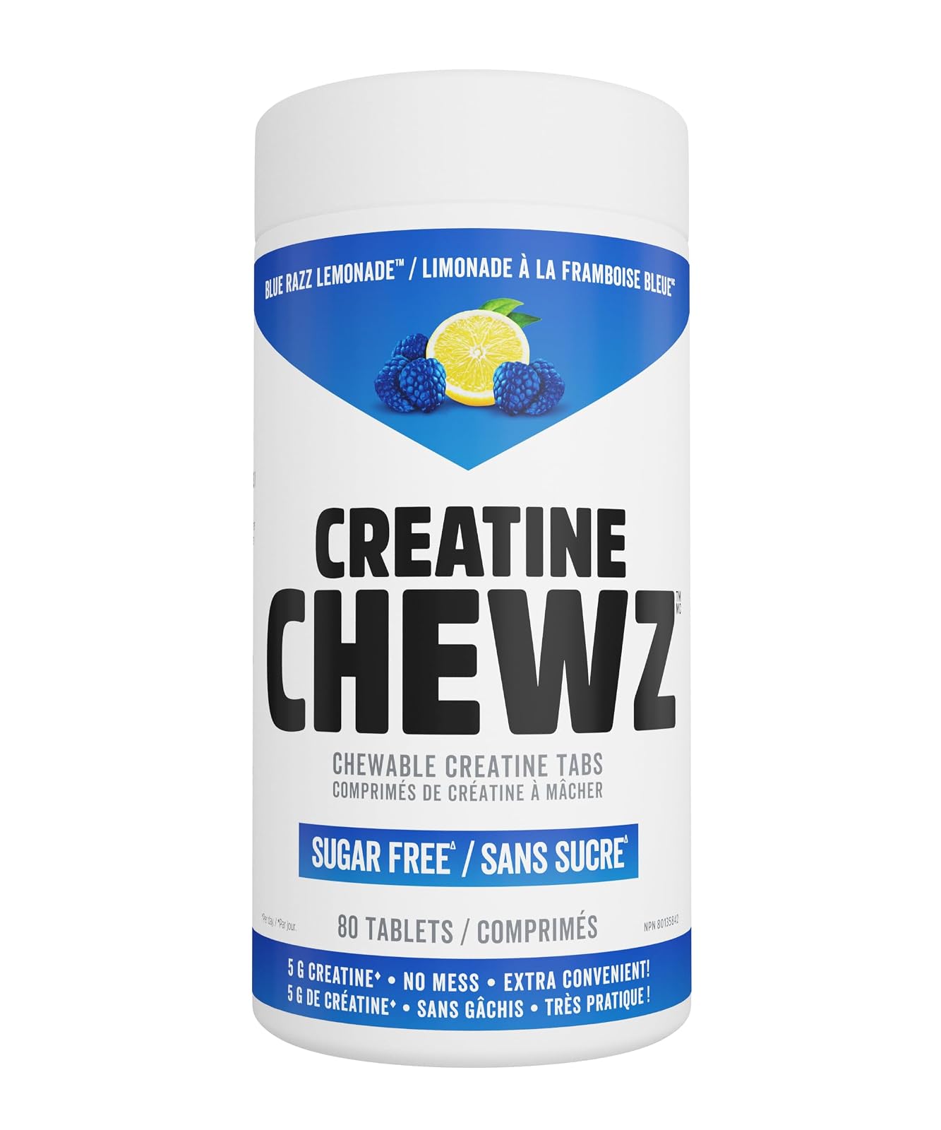 PVL Creatine Chewz blue razz flavour