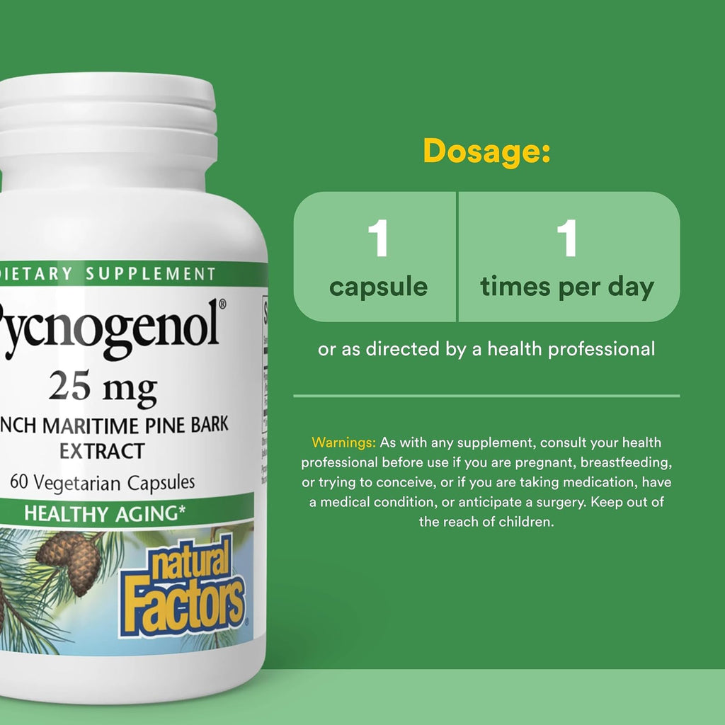 Pycnogenol 25 mg immune support supplement