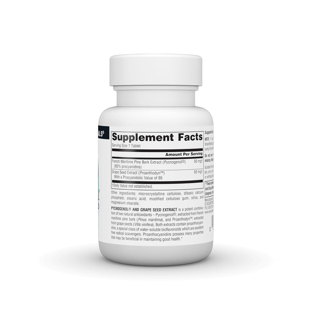 Pycnogenol grape seed extract tablets