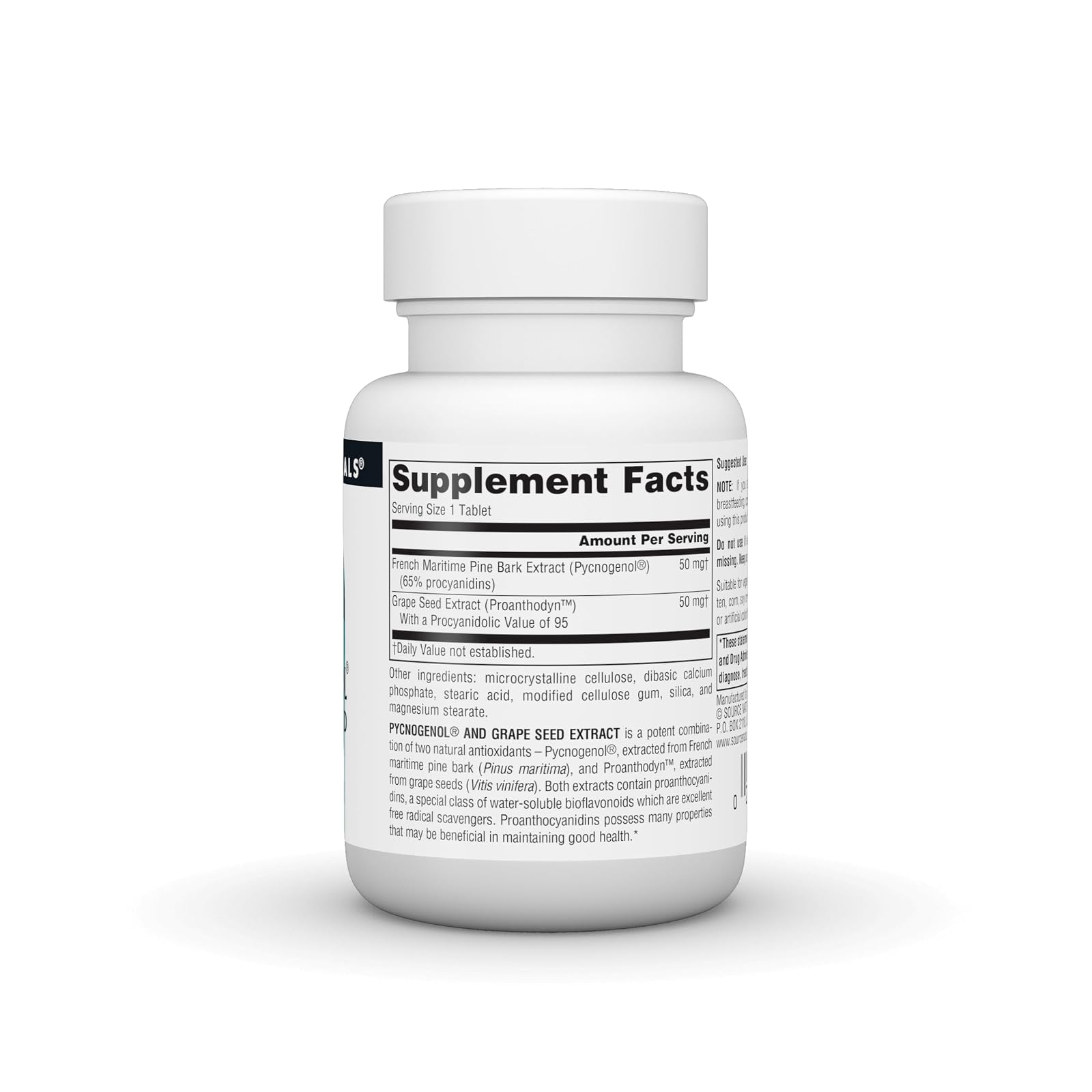 Pycnogenol grape seed extract tablets