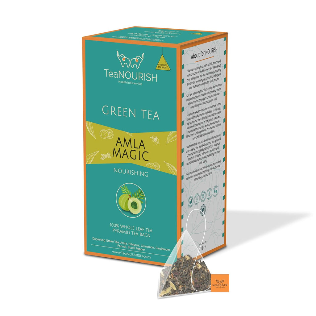 Pyramid tea bags for freshness