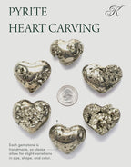 pyrite heart cluster for meditation