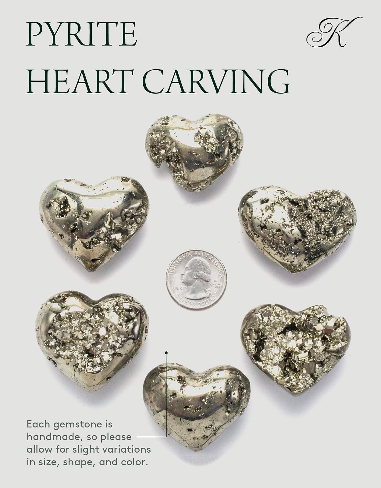 pyrite heart cluster for meditation