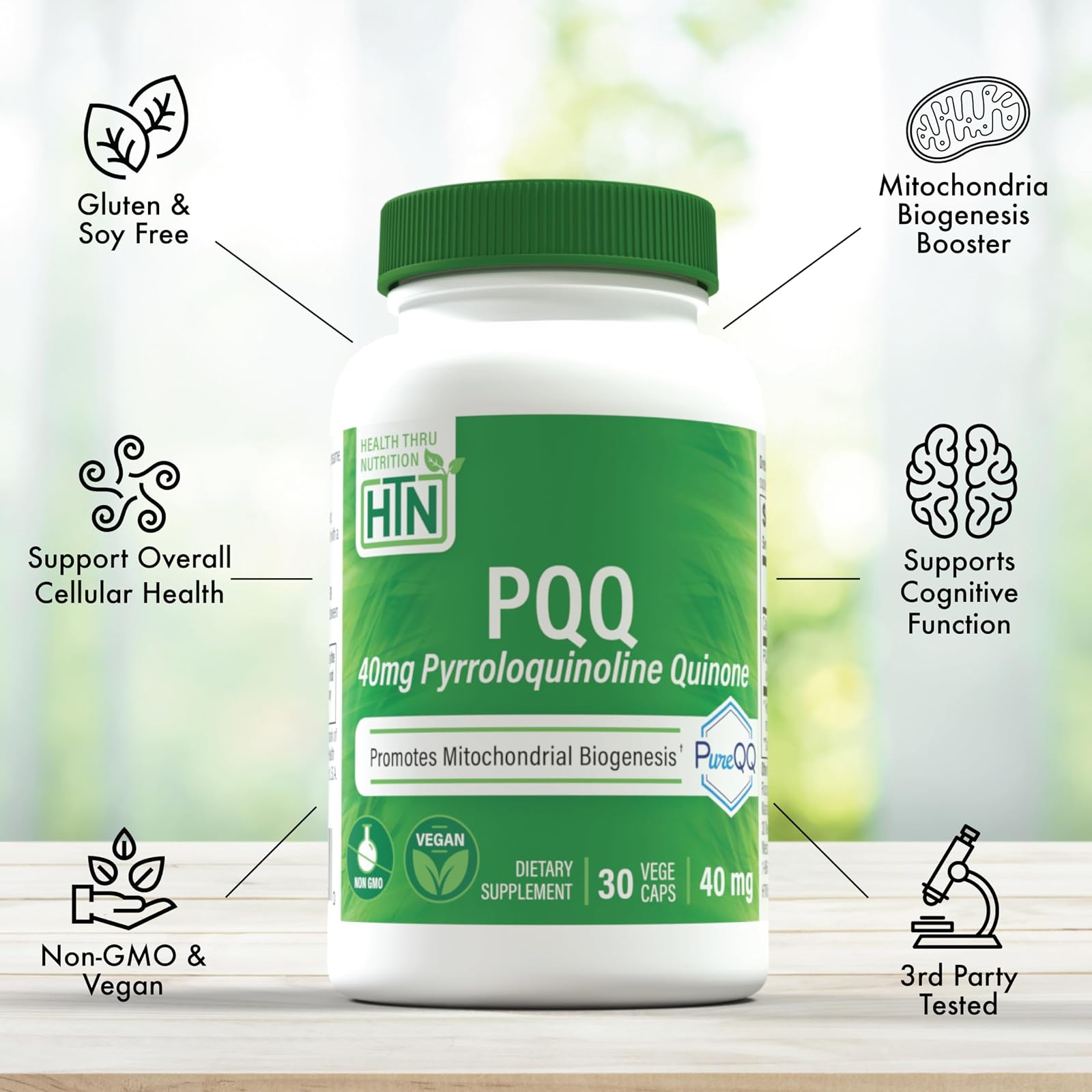 Pyrroloquinoline Quinone for cognitive function