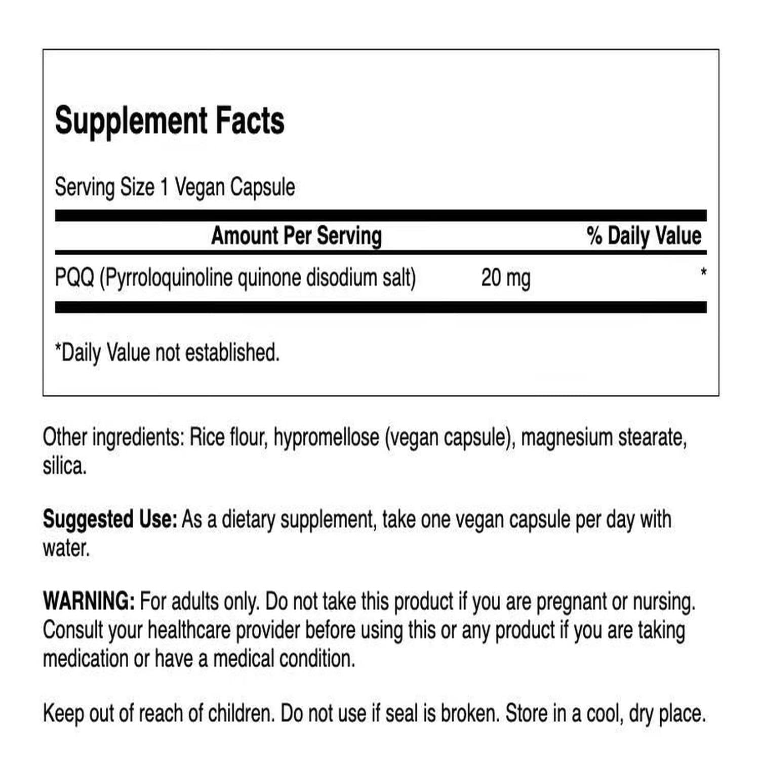 Pyrroloquinoline Quinone health benefits