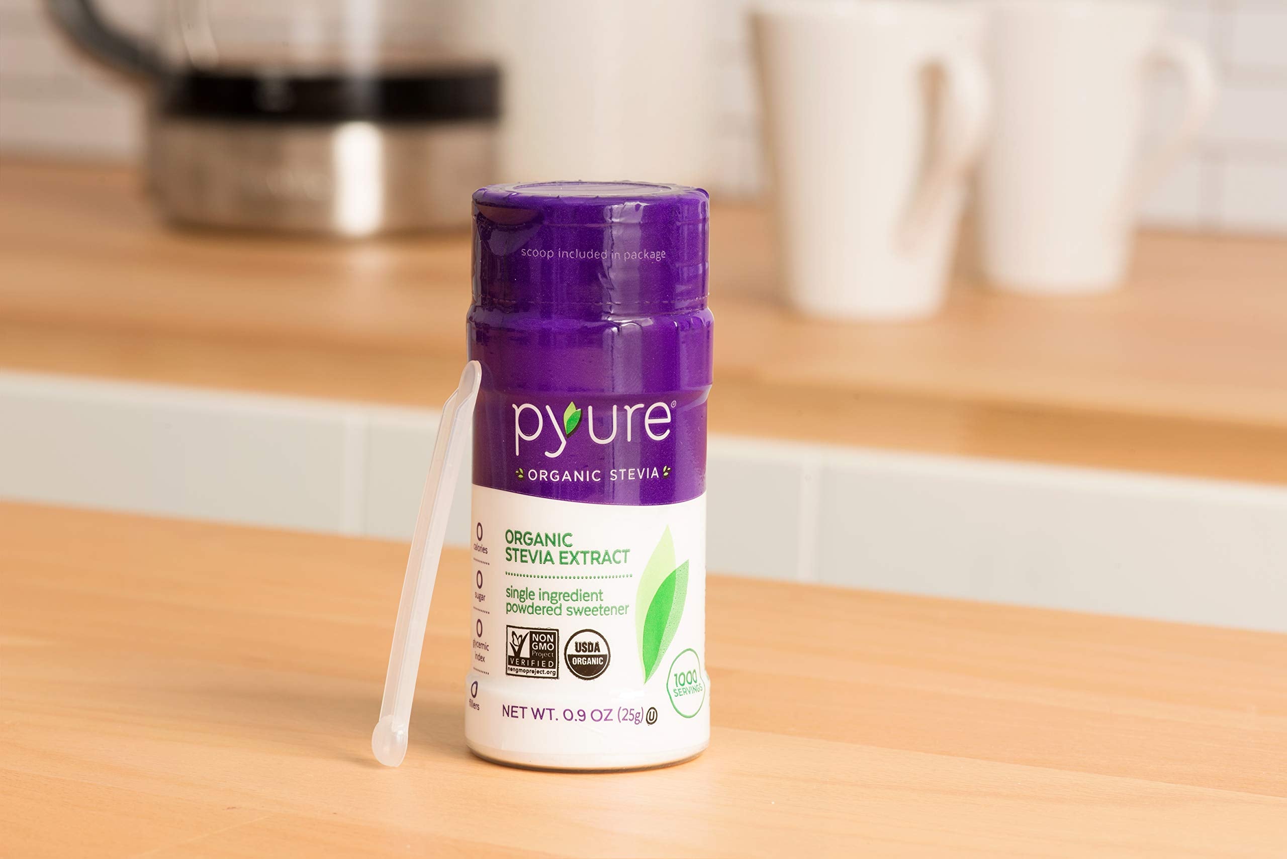 Pyure stevia for low-calorie diets