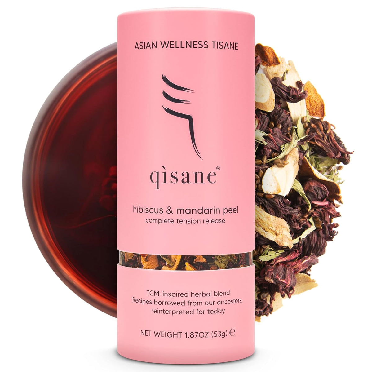 qìsane organic hibiscus tea sachets