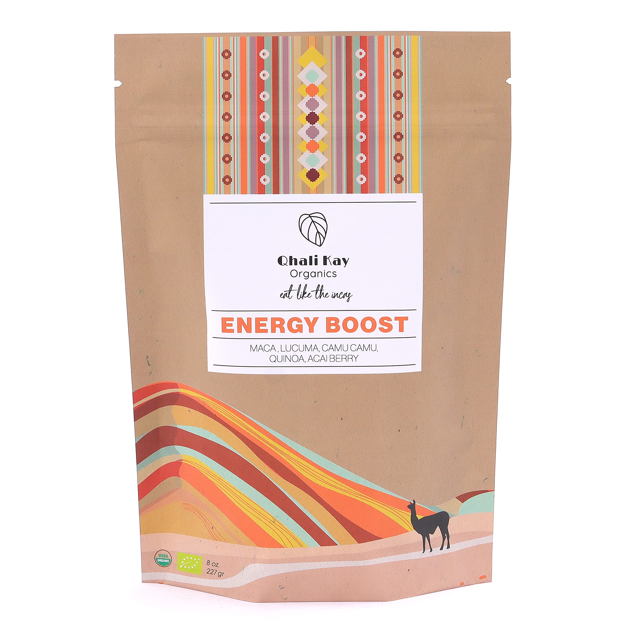 Qhali Kay Organics energy boost powder