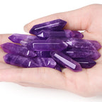QINJIEJIE amethyst crystal wands set