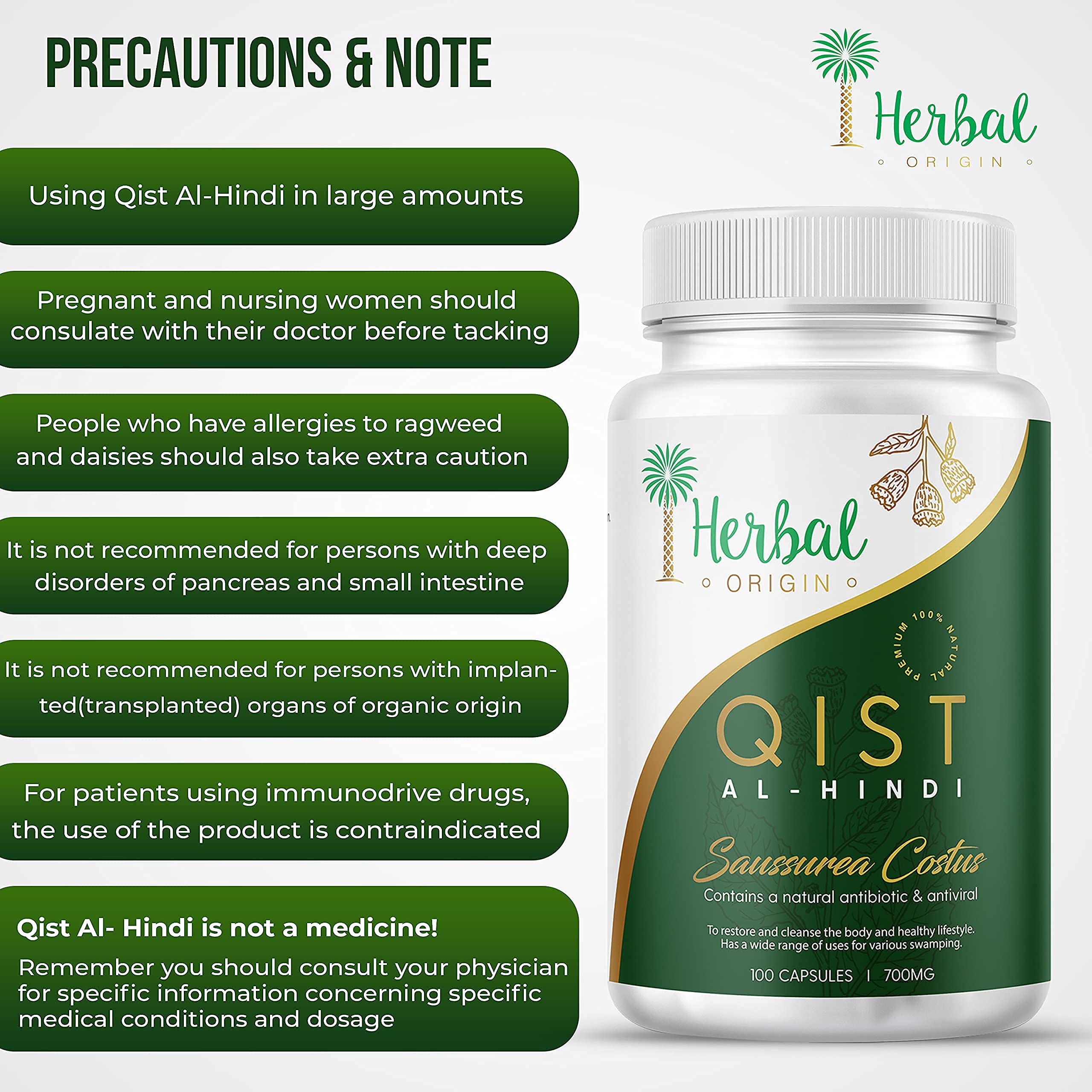 Qist Al-Hindi capsules for daily health