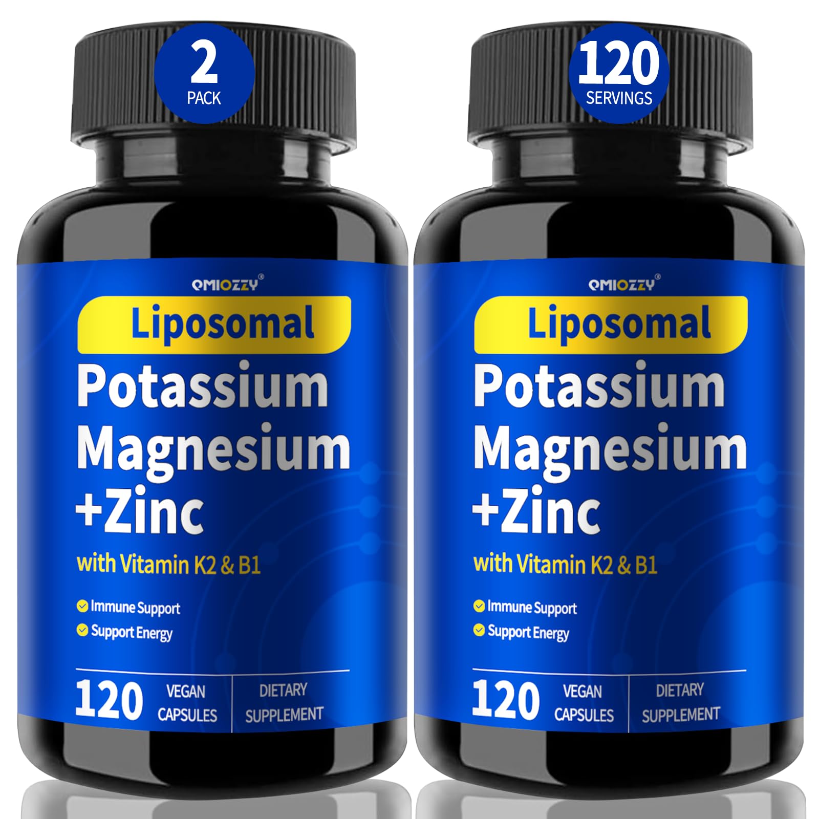 Qmiozzy potassium magnesium supplement capsules