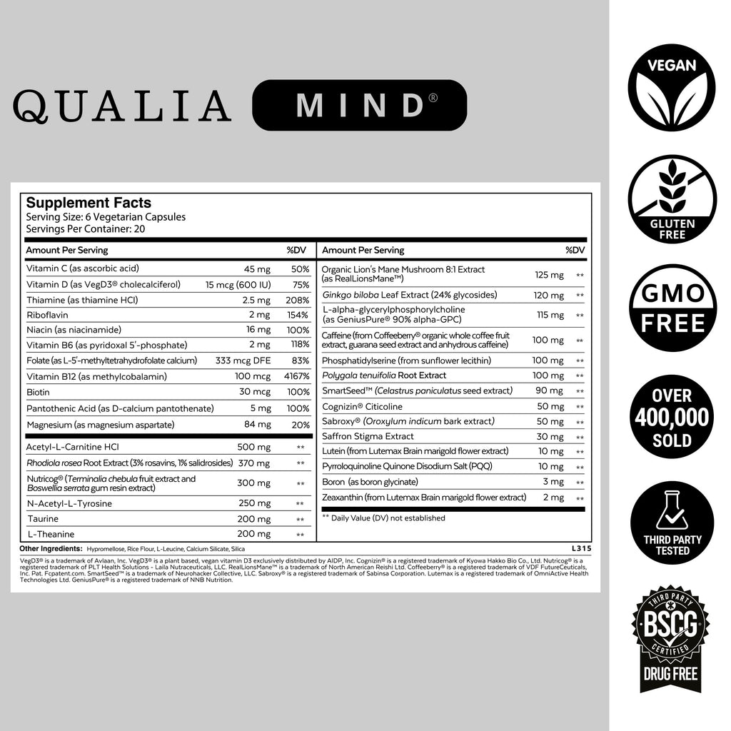 Qualia Mind with Ginkgo for memory