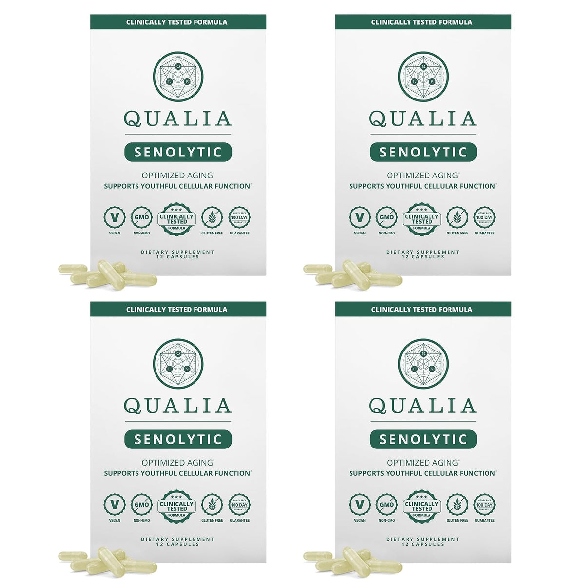Qualia Senolytic Ultimate capsules for vitality