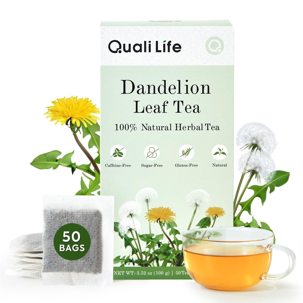 QualiLife dandelion leaf tea bags
