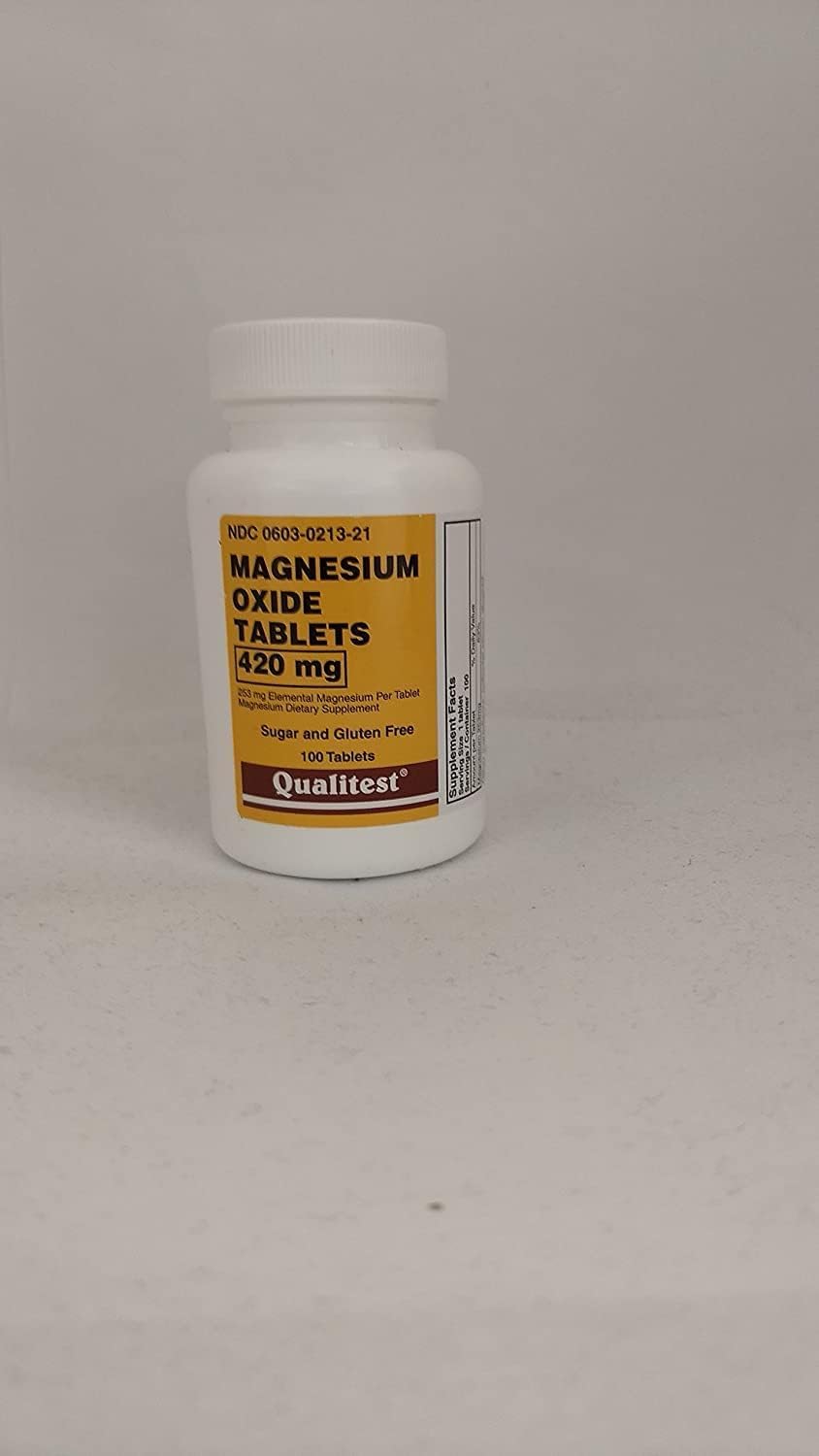 Qualitest Magnesium Oxide 420 mg tablets