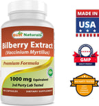 Quality bilberry capsules for health