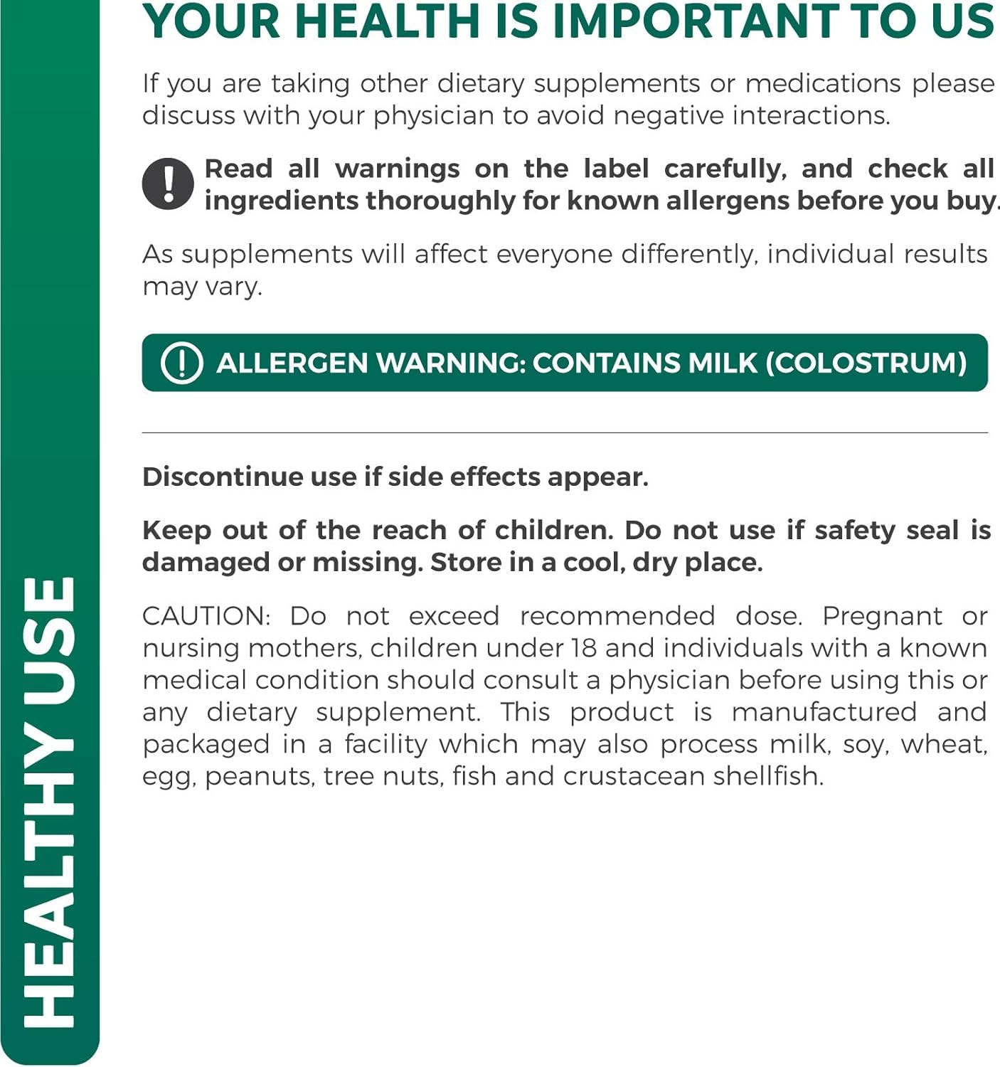 Quality bovine colostrum from USA