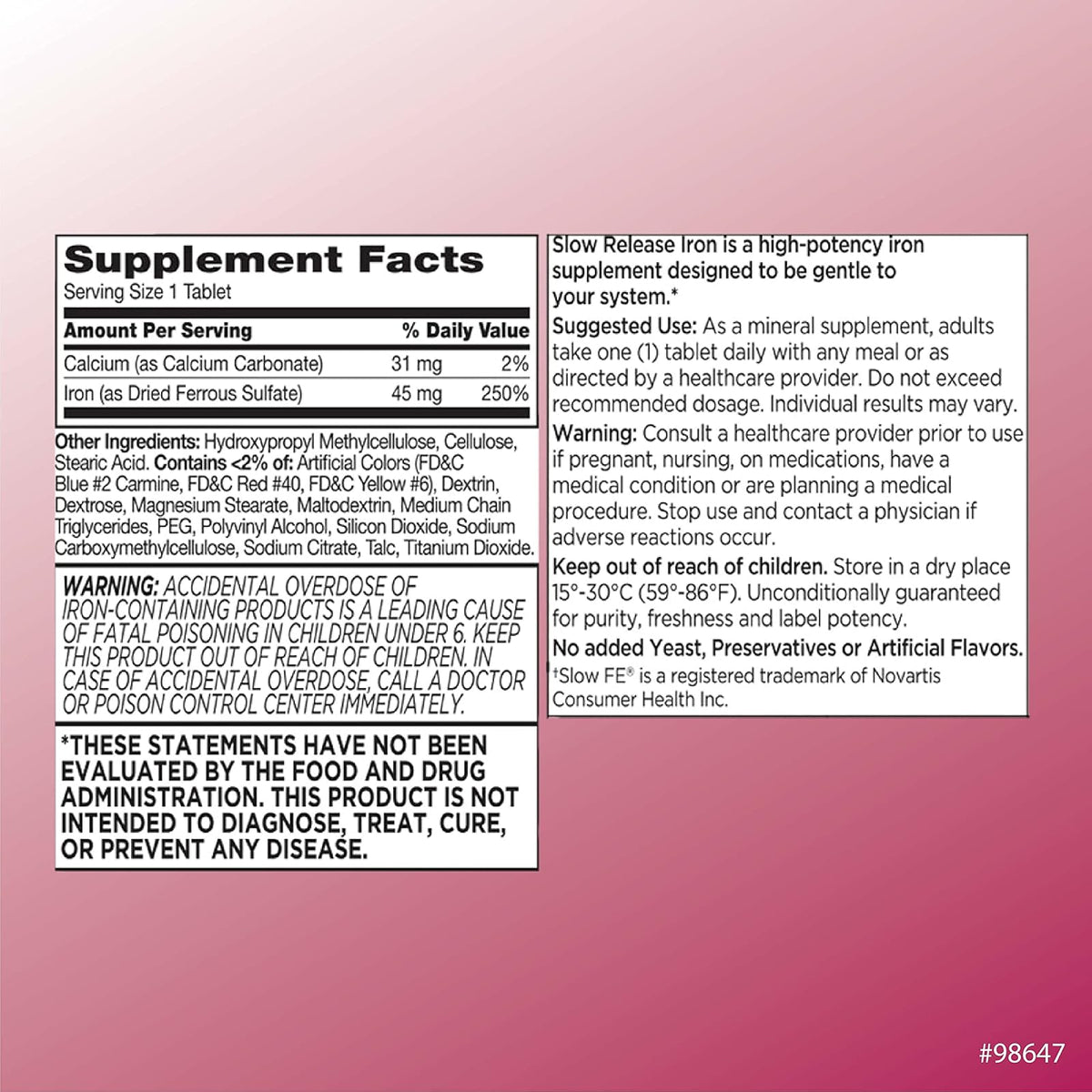 Quality Choice Iron supports red blood cells
