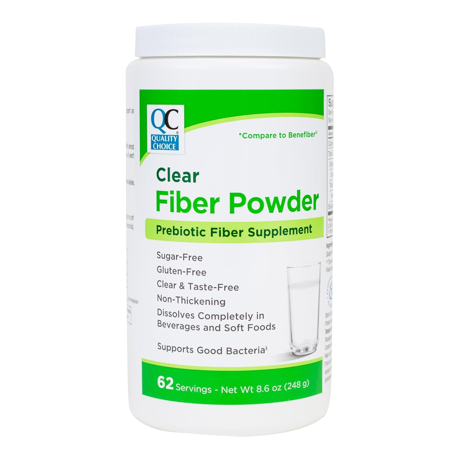 Quality Choice prebiotic fiber powder
