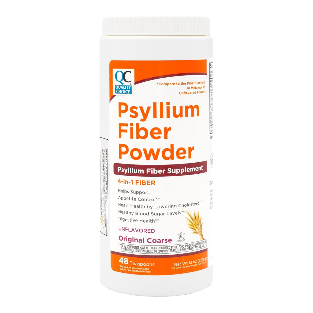 Quality Choice psyllium fiber powder benefits