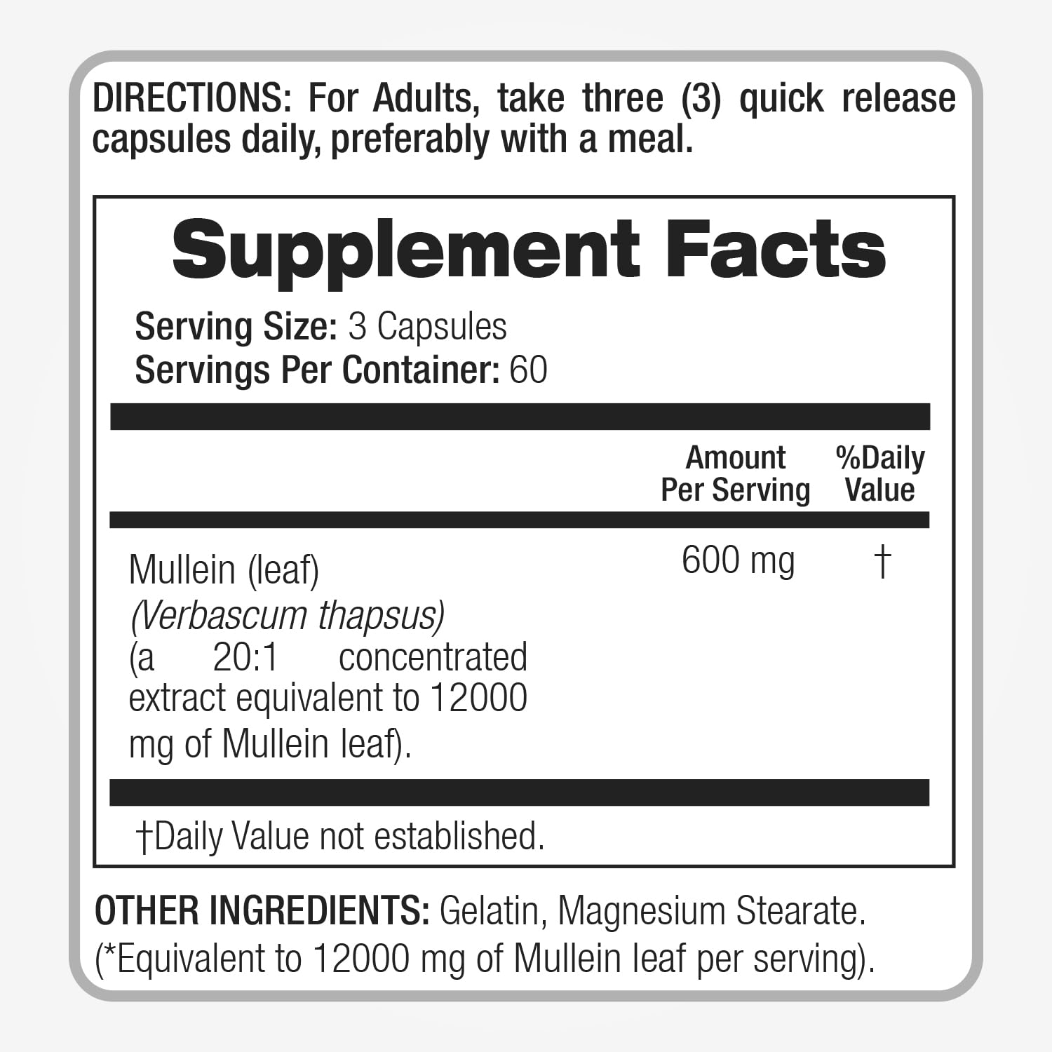 Quality mullein capsules for daily wellness