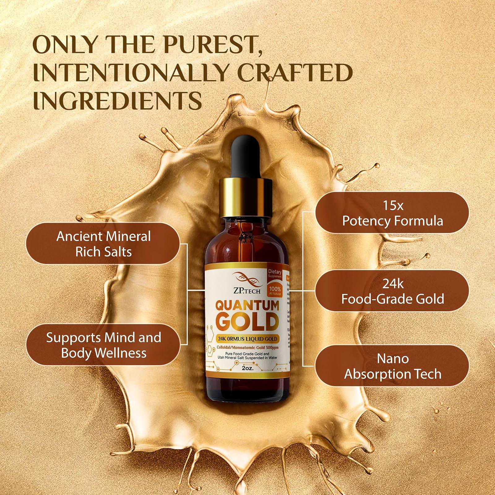 Quantum Gold drops for energy boost