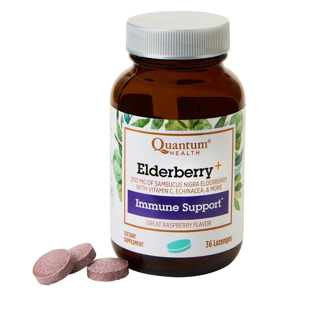 quantum health elderberry lozenges raspberry