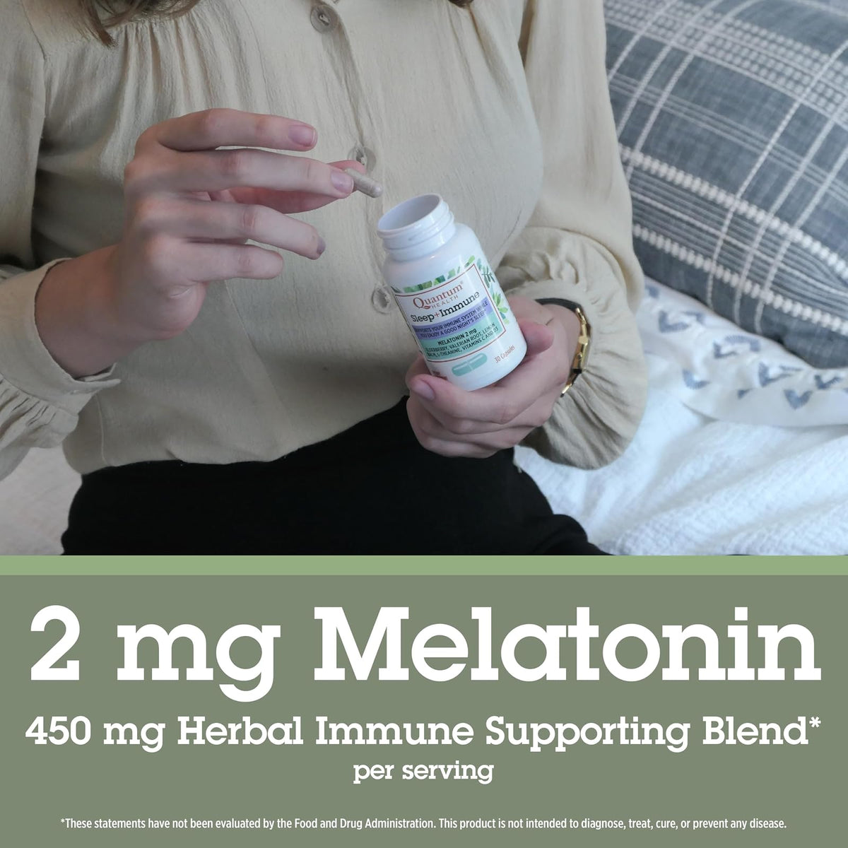 Quantum Health melatonin for better sleep