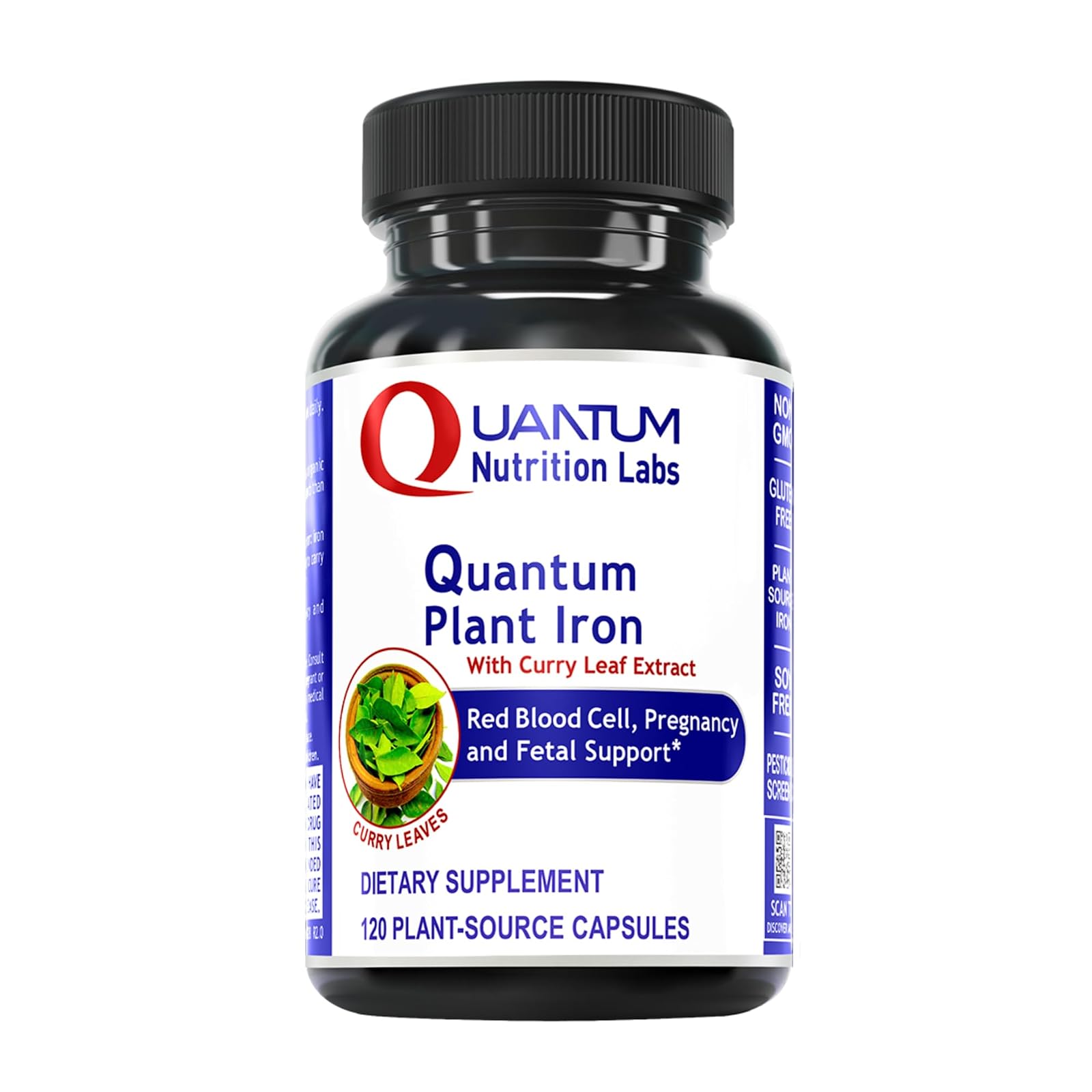 Quantum Nutrition Labs Plant Iron capsules for energy