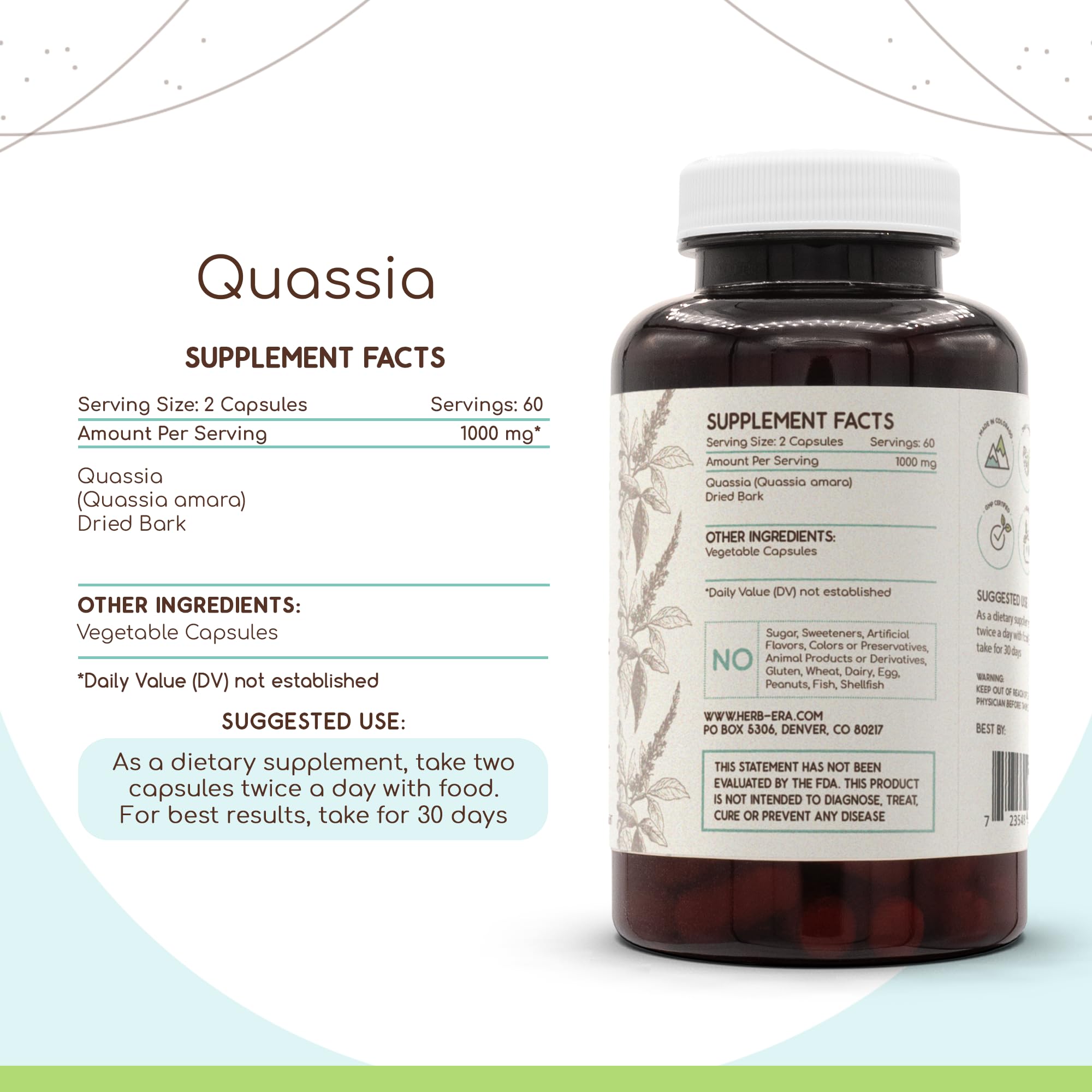 quassia for digestive health support