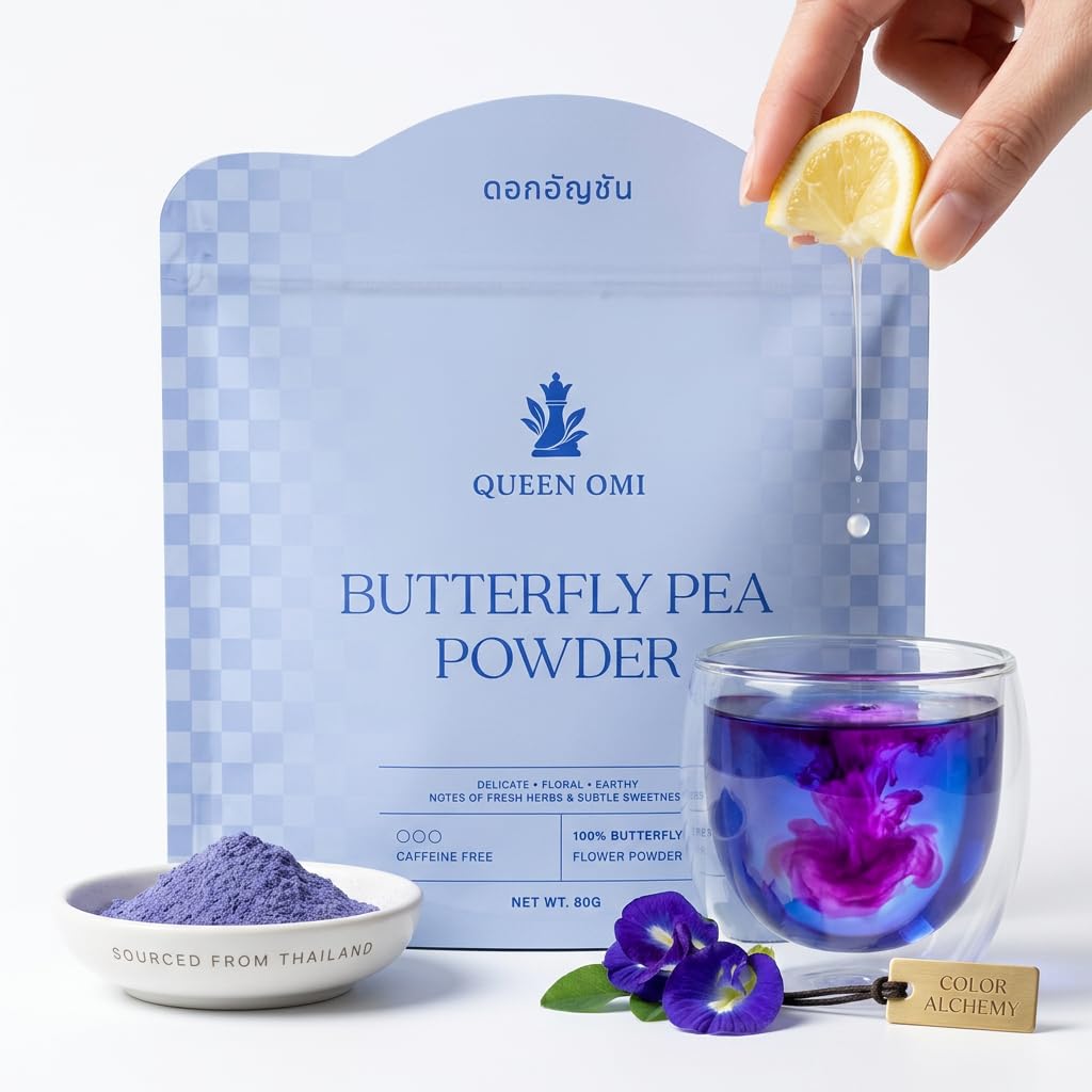 Queen Omi butterfly pea tea powder