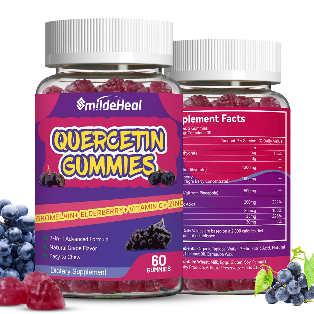 Quercetin 1200 mg immune support gummies