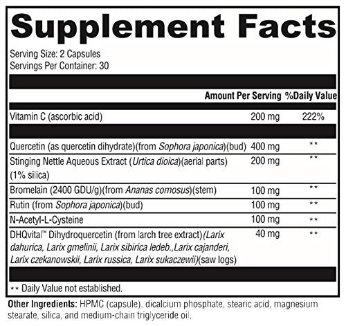 quercetin and bromelain benefits