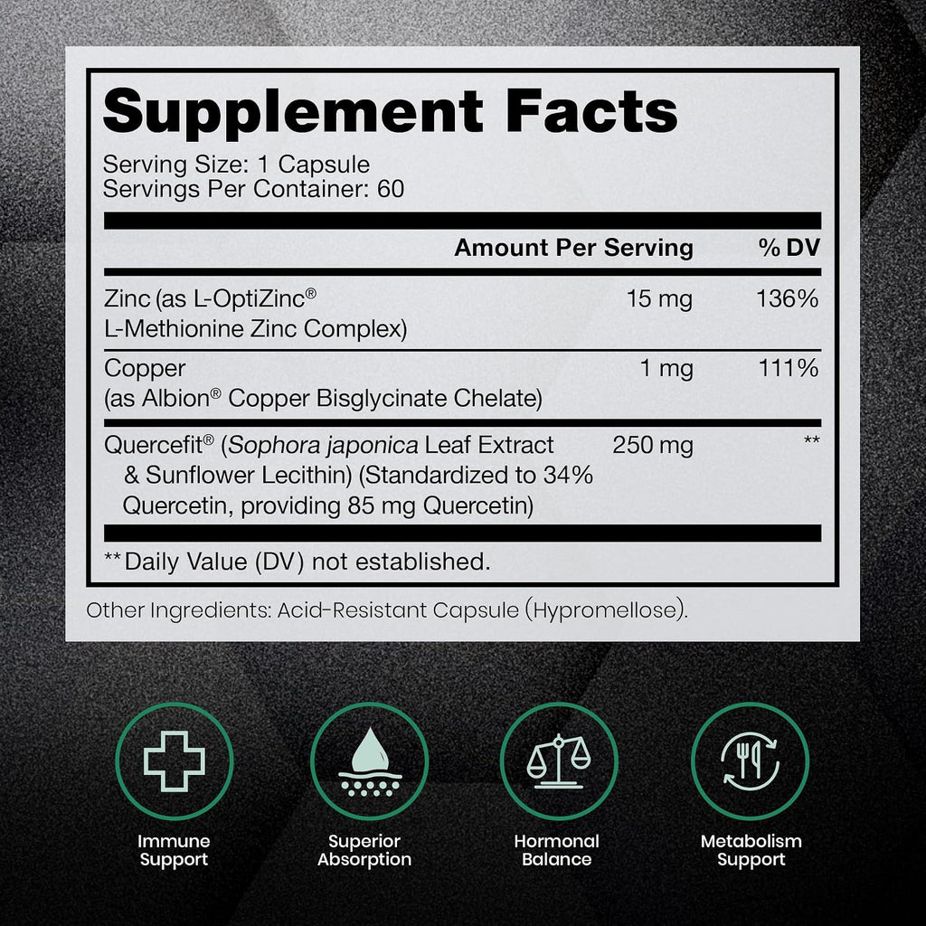 quercetin and copper zinc formula