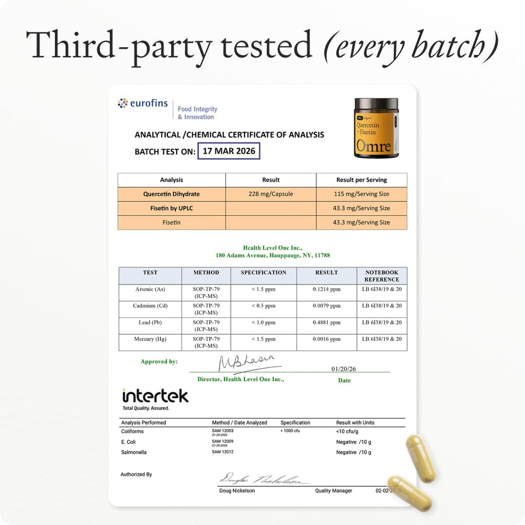 quercetin and fisetin capsules