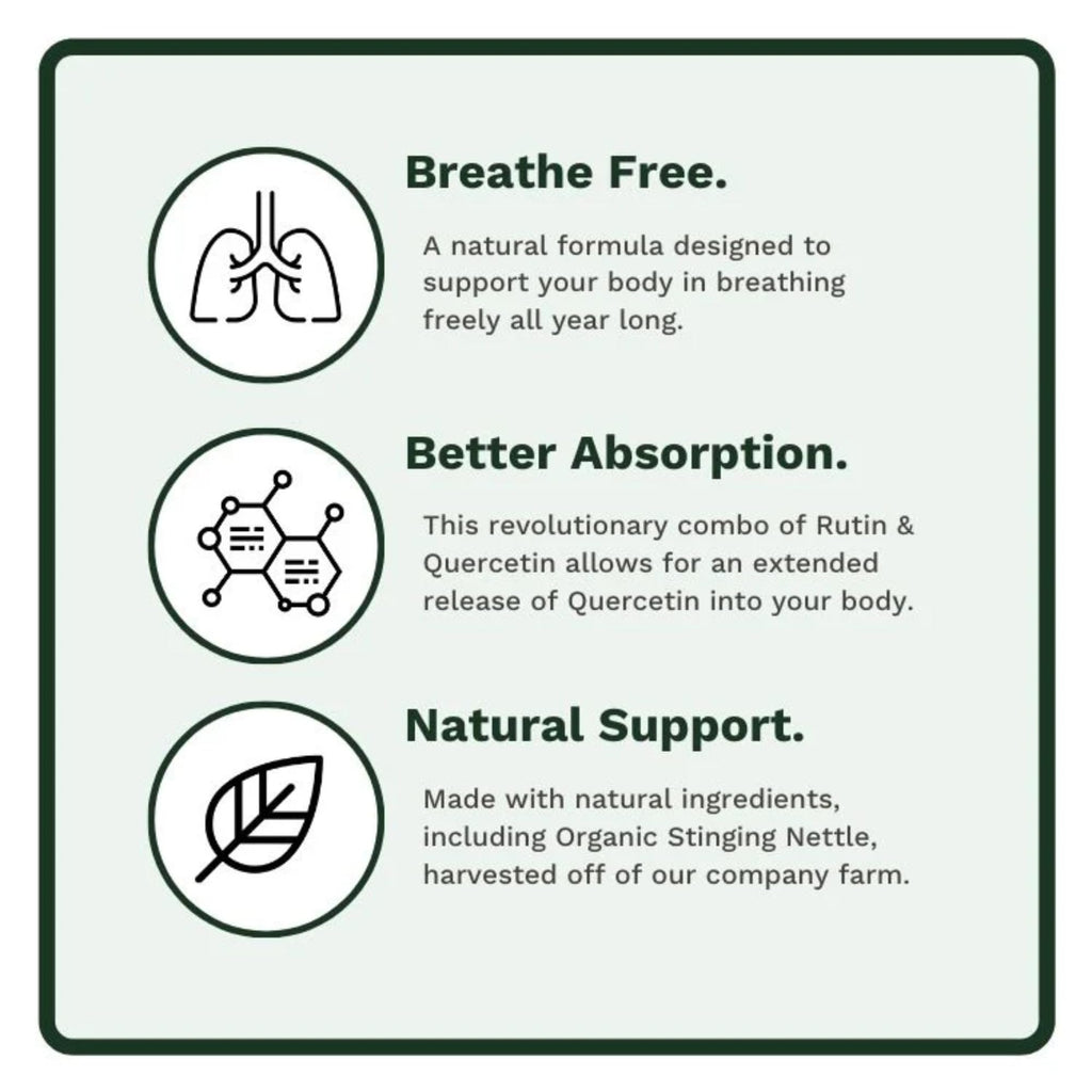 Quercetin and nettle for seasonal allergies